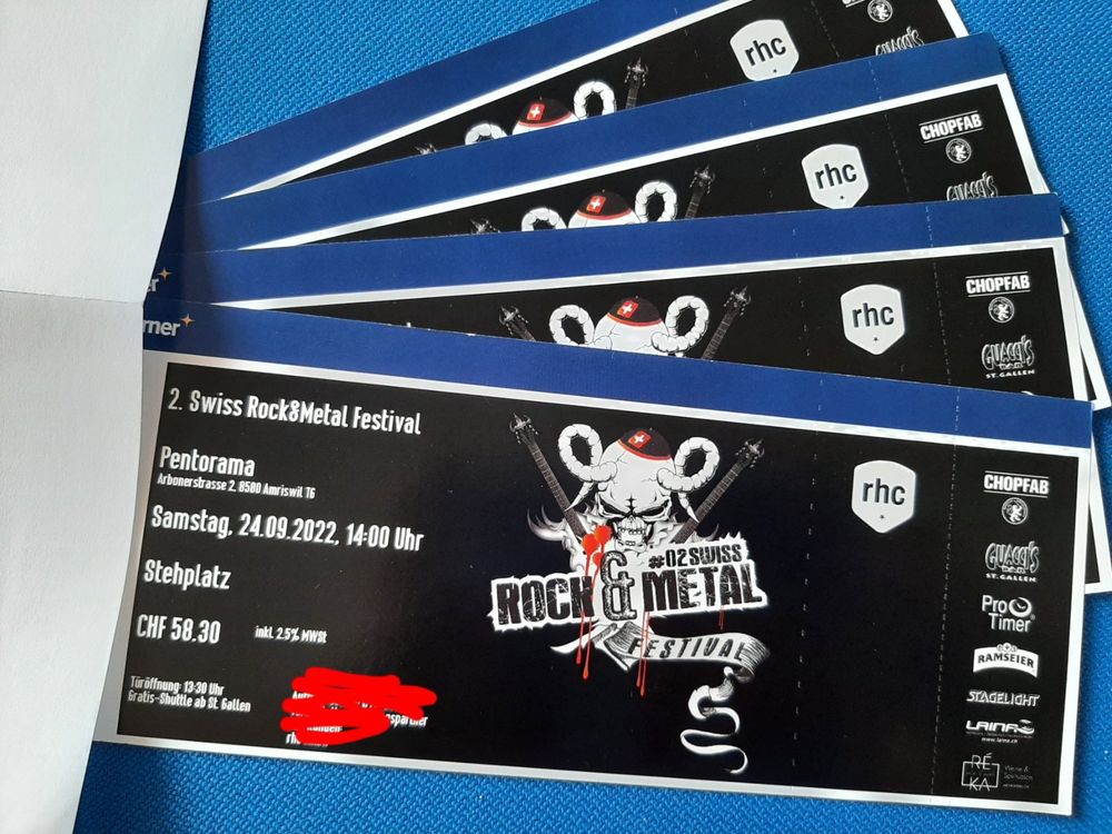 Tickets Rock und Metal Festival 7. Okt.23 (Neu (gemäss Beschreibung ...