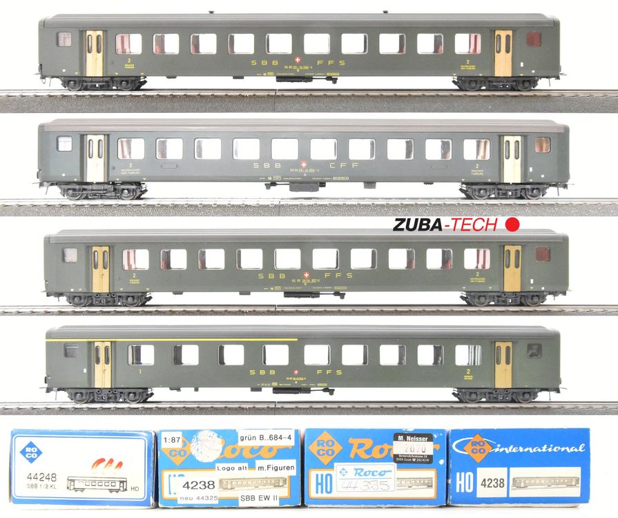 Roco 4x EW II Personenwagen der SBB H0 GS mit OVP (Gebraucht) in St. Gallen für CHF 36 – mit ...