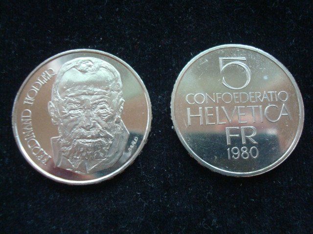 5 FR GEDENKMÜNZE 1980 Ferdinand Hodler (Gebraucht) in Riehen für CHF 8 – mit Lieferung auf ...