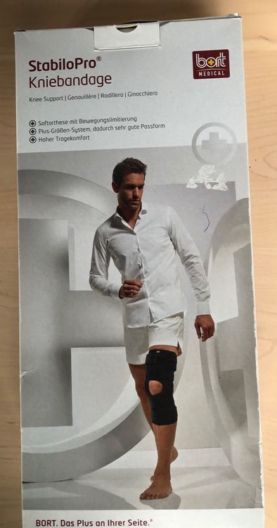 Bort Medical StabiloPro Kniebandage offene Form XL Gr 4 (Neu und originalverpackt) in Romanshorn ...