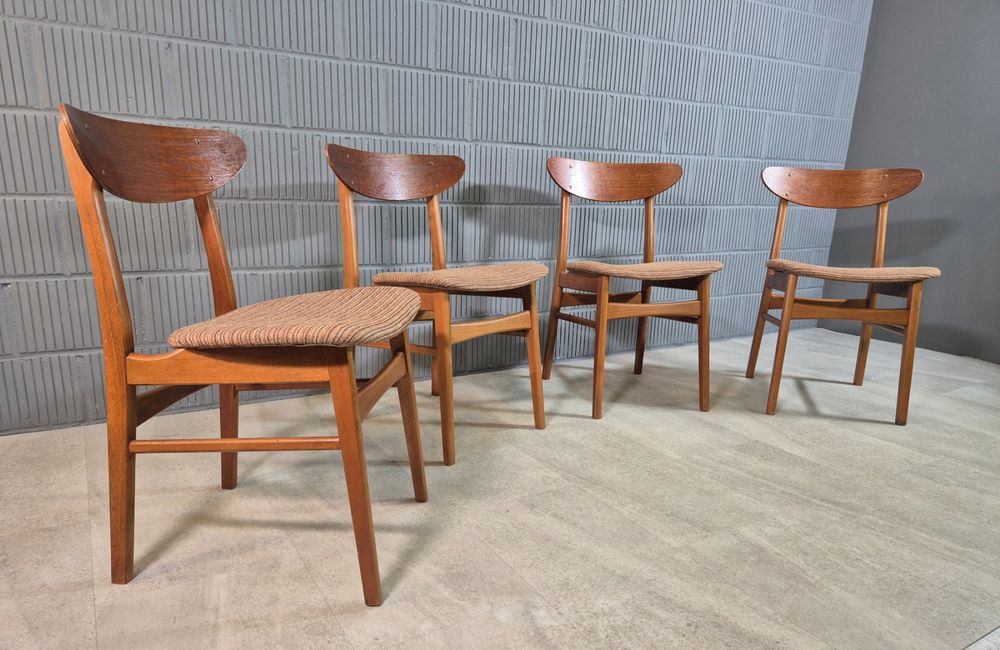 4x Danish Design Dining Chair Polsterstuhl Essstuhl Stuhl | Kaufen auf ...
