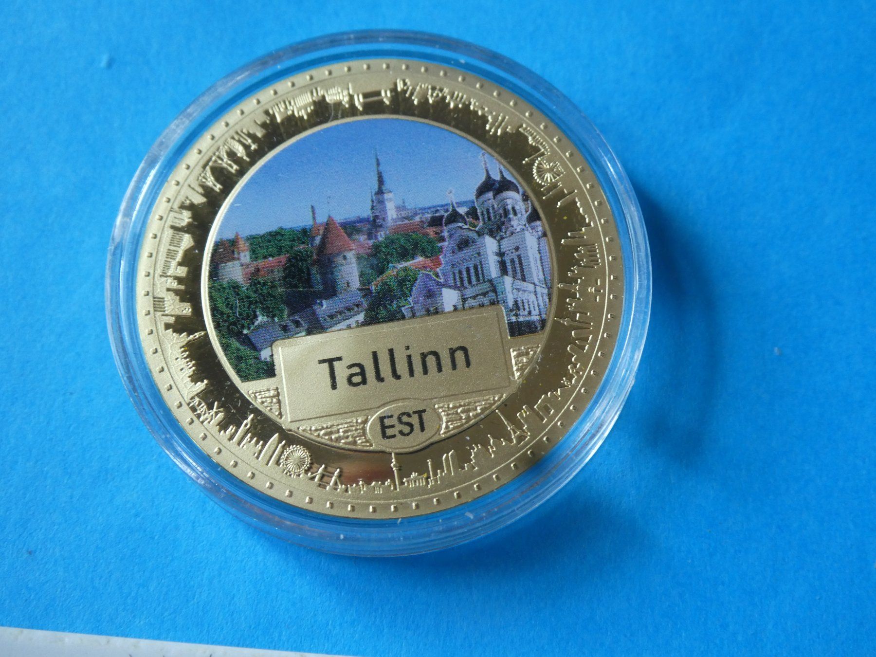 vergoldete Medaille PP 33 mm, Tallinn (Neu (gemäss Beschreibung)) in ...