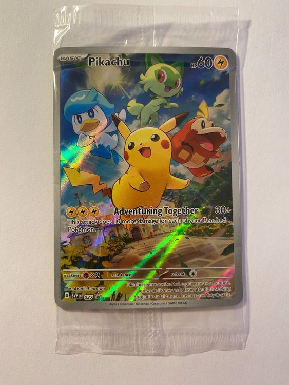 Pokemon Pikachu SVP 027 Sealed EN (Neu (gemäss Beschreibung)) in Elgg ...
