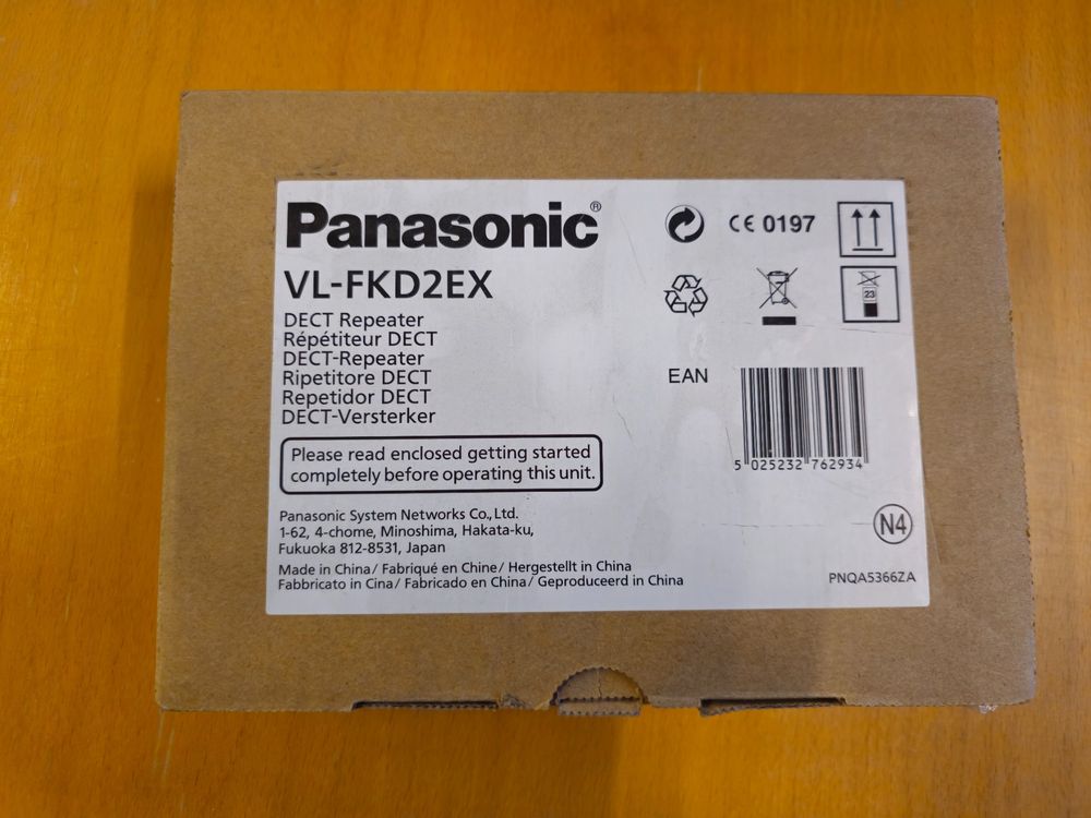 Panasonic DECT-Repeater VL-FKD2EX, neu & originalverpackt (Gebraucht ...