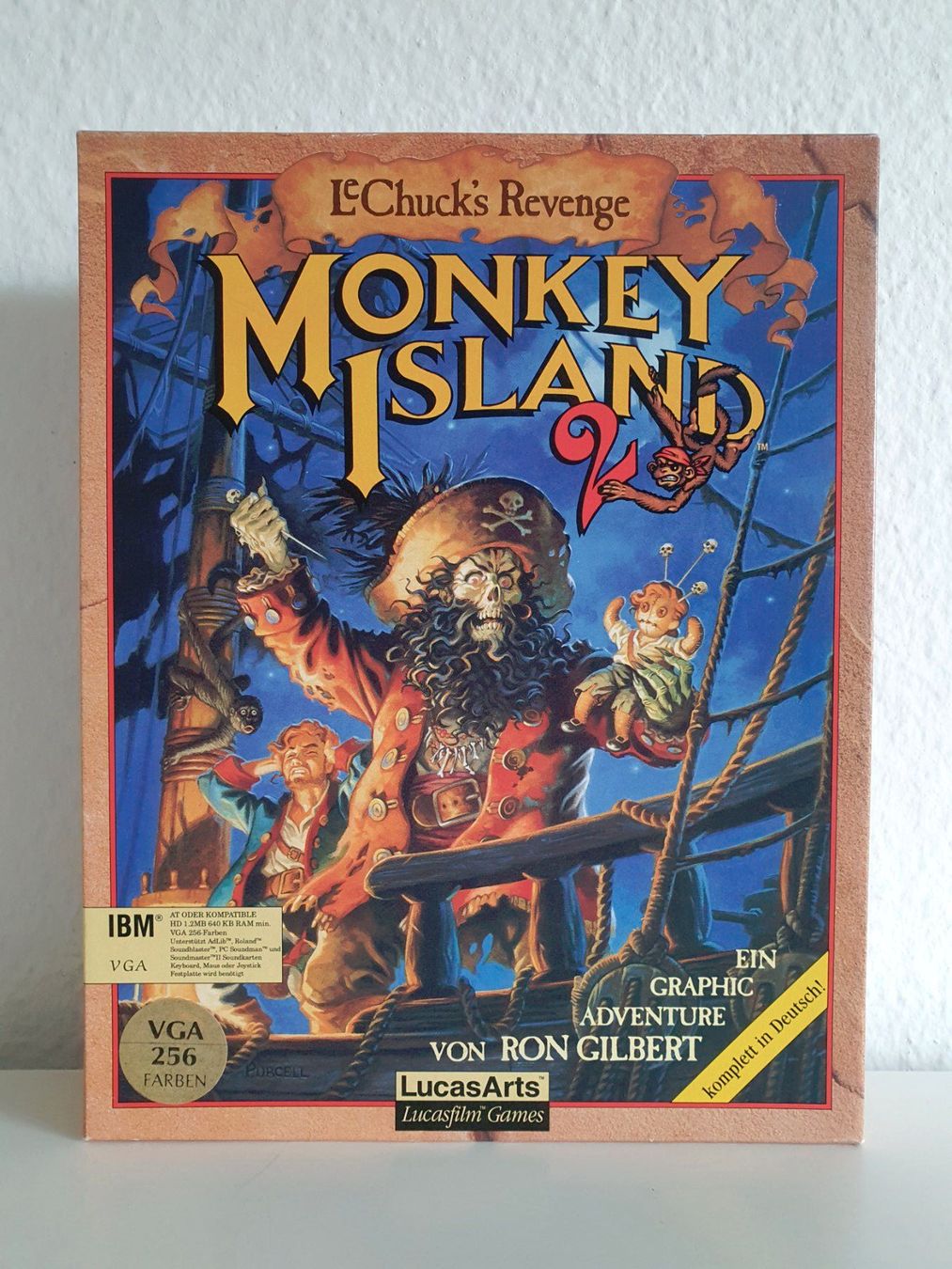 PC Game (LucasArts) Monkey Island 2 (1991) Big Box + Lösung (Gebraucht ...