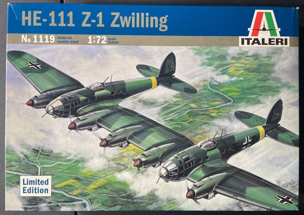 Italeri, Heinkel He 111 Zwilling, échelle 1:72 (Neu (gemäss ...