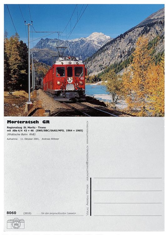 Morteratsch Pontresina Graubünden Bernina Bahn RhB ABe 4/4 (Neu (gemäss Beschreibung)) in Bern ...