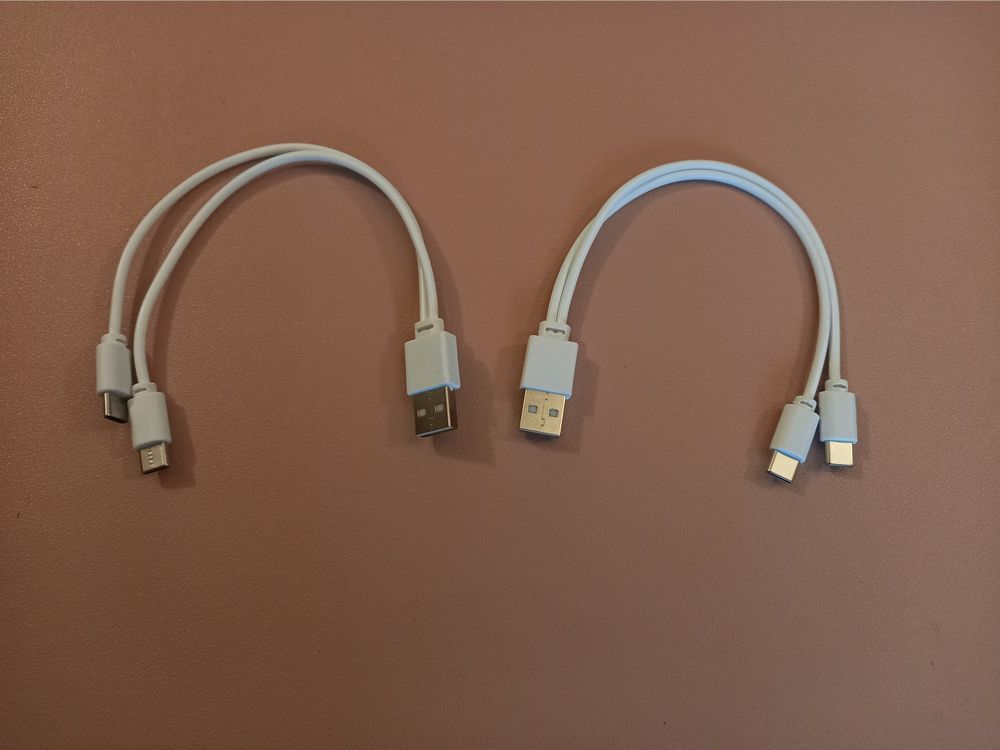 2x TYPE-C Dual-Ladekabel / Câble de charge double TYPE-C (Neu und ...