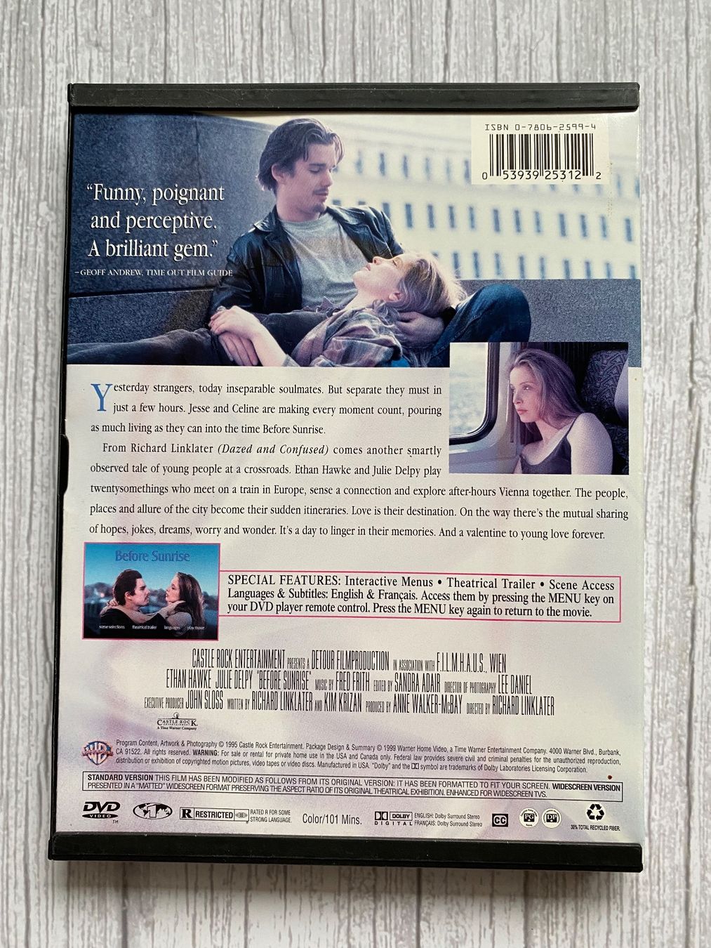 Before Sunrise DVD - Romantik Klassiker mit Ethan Hawke (Gebraucht) in ...