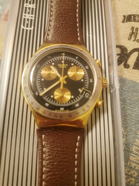 SWATCH Chrono 007 Goldfinger rar (Gebraucht) in Rorbas für CHF 60 – mit Lieferung auf Ricardo kaufen
