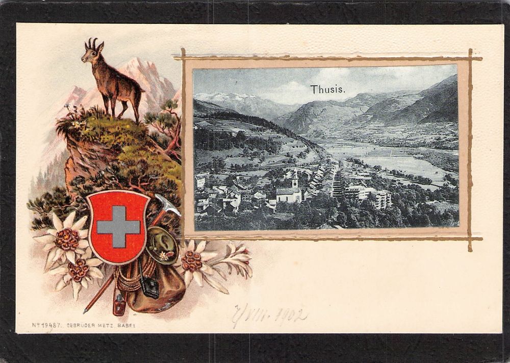 Prägekarte Thusis GR (Gebraucht) in Reichenburg für CHF 17 – mit Lieferung auf Ricardo kaufen