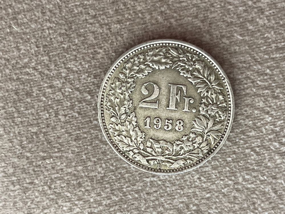 2 Franken 1958 Silber (Gebraucht) in Elsau für CHF 7 – mit Lieferung auf Ricardo kaufen