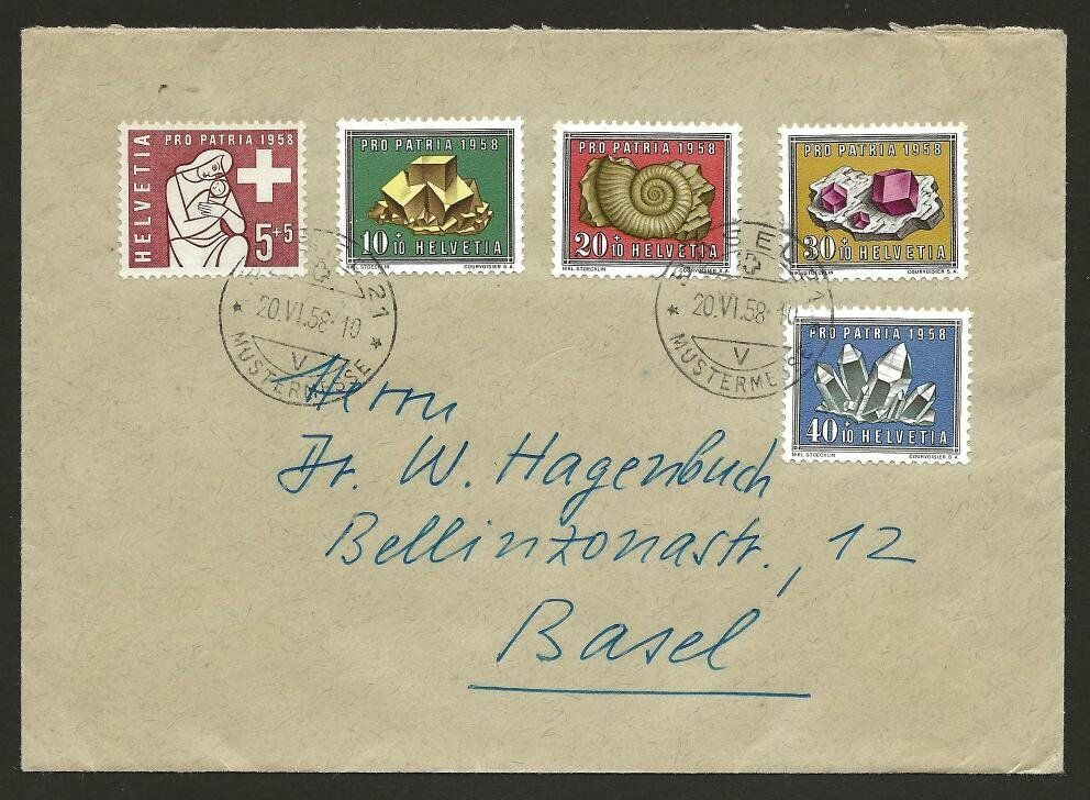 1958 Pro Patria Satzbrief von Basel | Kaufen auf Ricardo