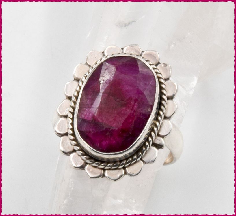 ROYAL RUBY, Rubin Ring 925 Silber | Kaufen auf Ricardo