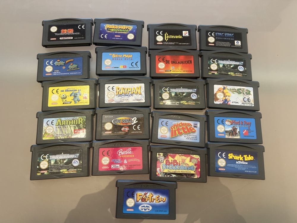 20 GBA Spiele Gameboy Advance Pokemon Rayman Mario Party (Gebraucht) in ...