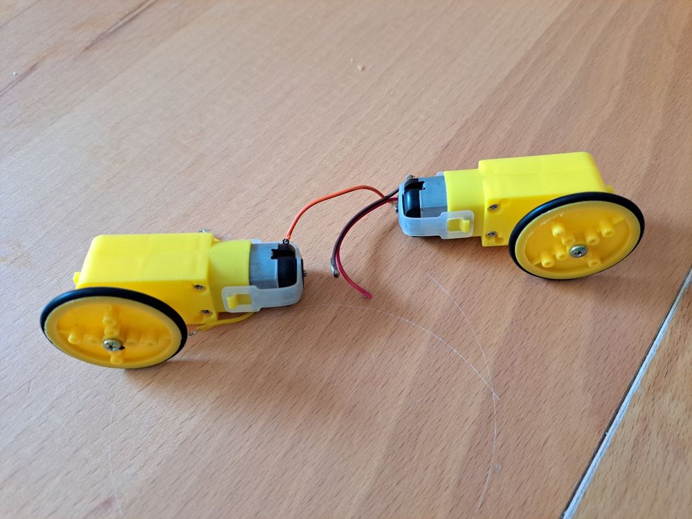 2x DC Motor mit Rad, ideal für Roboterprojekte, Top Zustand! (Gebraucht ...