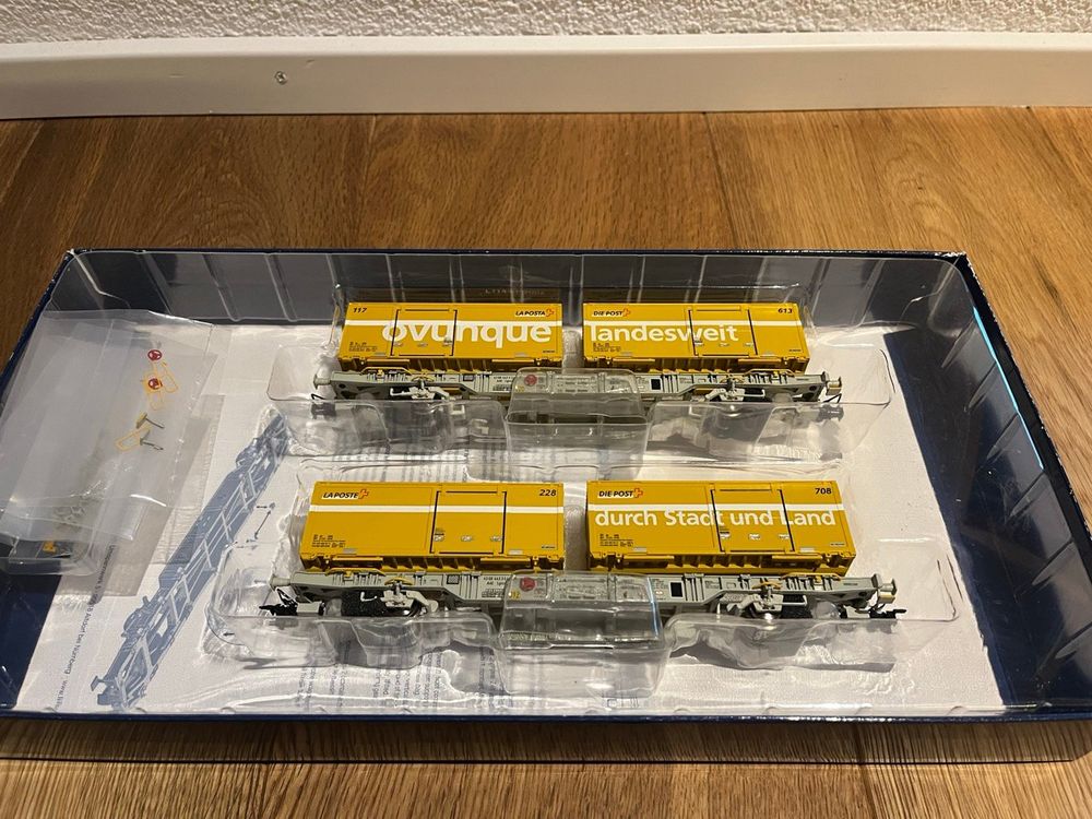 Liliput L240037 - Containertragwagen Schweizer Post Set 3 (Gebraucht ...