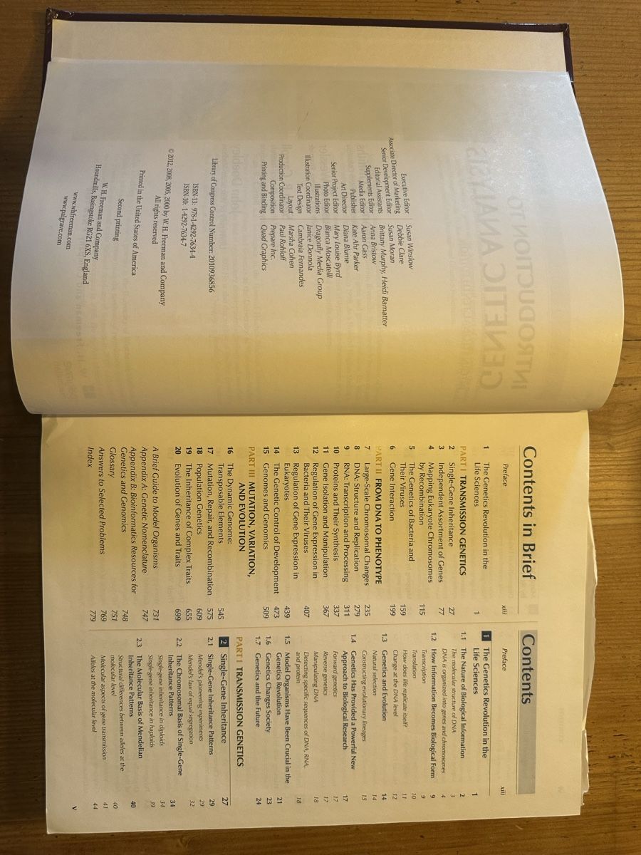 Genetik Lehrbuch - Introduction to Genetic Analysis (Gebraucht) in ...