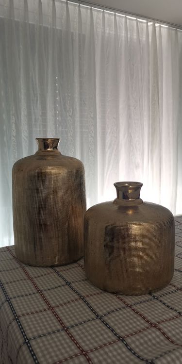 2 Deko Vasen Gold glänzend modern (Neu (gemäss Beschreibung)) in ...