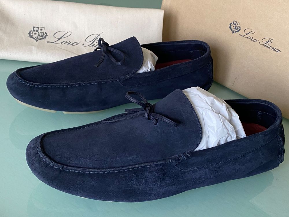 LORO PIANA Roadster Walk Velour Drivers Loafers Mokassin 45 (Gebraucht ...