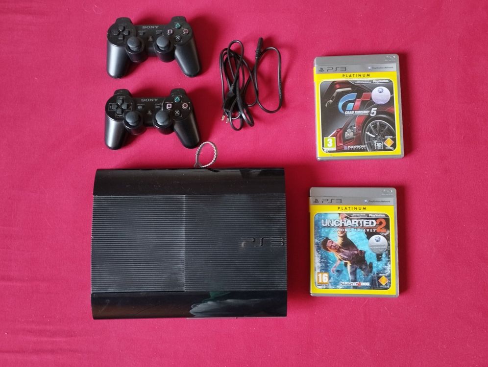 PS3 Konsole Super Slim + Controller & Spiele (Gebraucht) in Nidau für ...