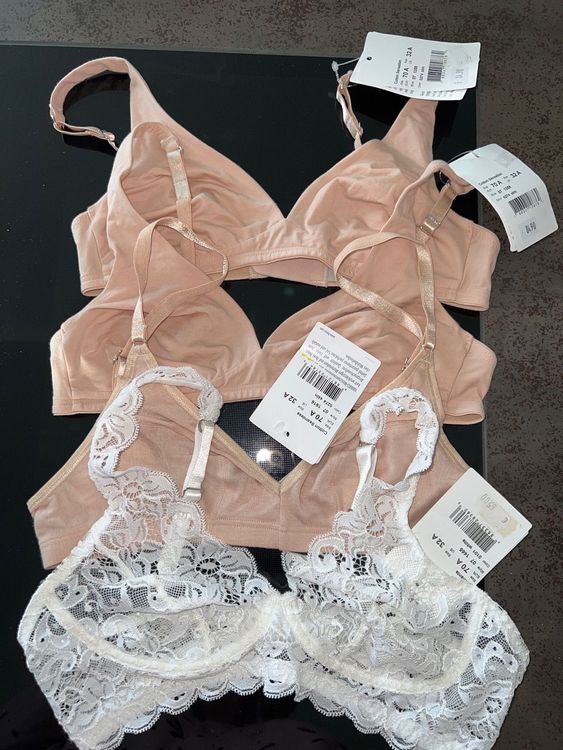 4 BH HANRO 70a ohne Bügel neu | Kaufen auf Ricardo