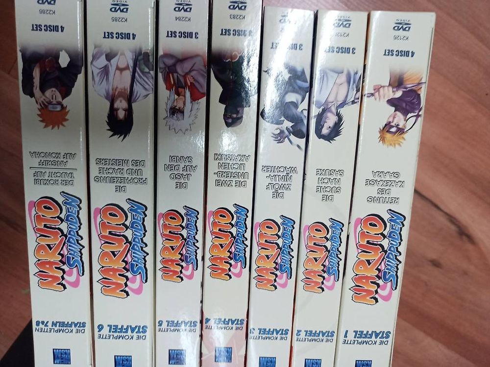 Naruto Shippuden DVD Box komplett Staffel 1-8 (Gebraucht) in Kreuzlingen für CHF 140 – mit ...
