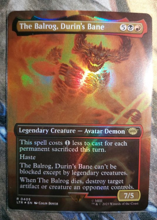 The Balrog Durin's Bane - mtg lord of the ring (Neu (gemäss ...