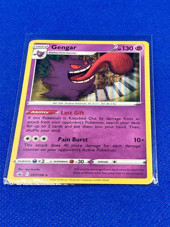 Pokemon Chilling Reign / Gengar 057 / 198 EN Holo (Neu (gemäss Beschreibung)) in Baar für CHF 2 ...