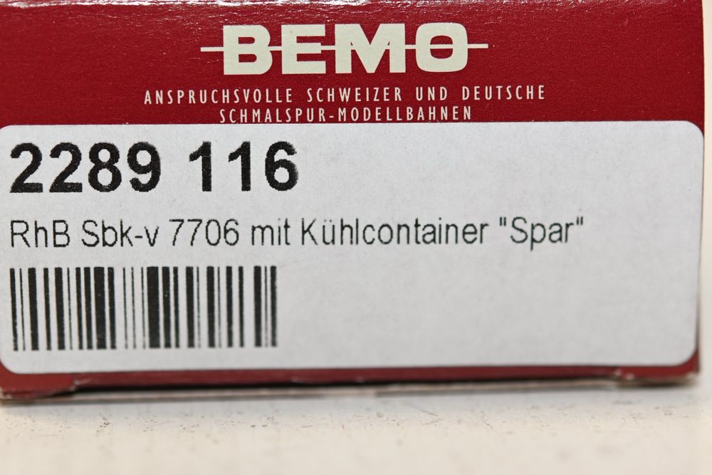 RhB Containertragewg Spar Bemo HOm mit OVP (Gebraucht) in Laupen ZH für CHF 71 – mit Lieferung ...