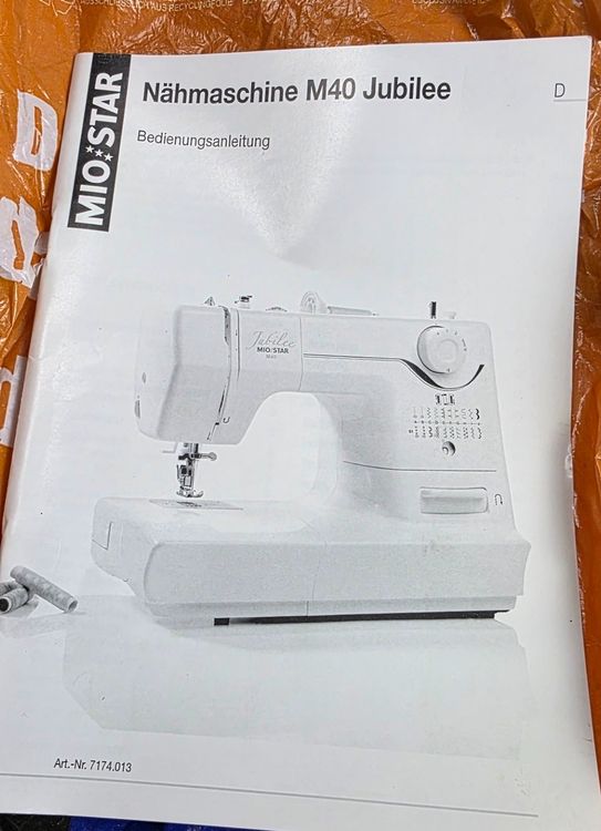 Nähmaschine Mio Star M40 Jubilee – inkl. Anleitung (Gebraucht) in Flums ...