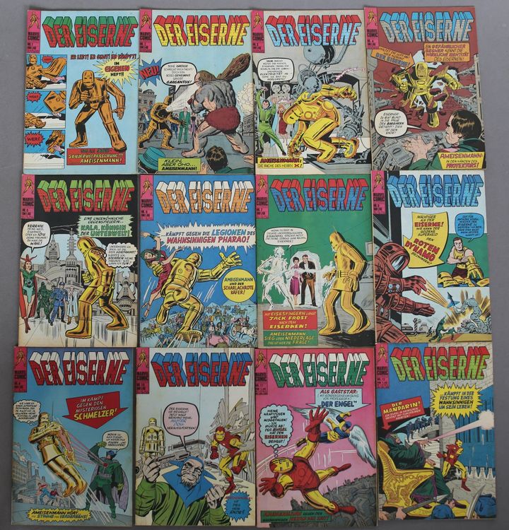 Marvel Comics, 12 x Der Eiserne, Nr.1 bis Nr.12, D 1975 (Gebraucht) in ...