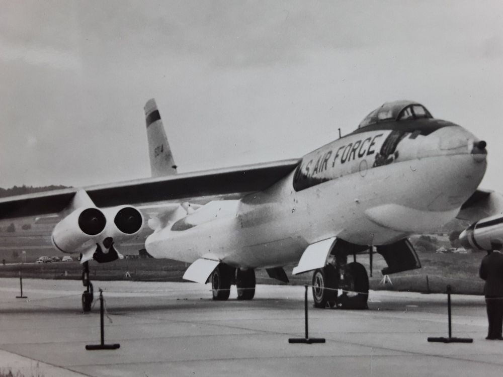 US Air Force _ Boeing B47 B Stratojet Bomber _ s/w Postkarte (Gebraucht ...