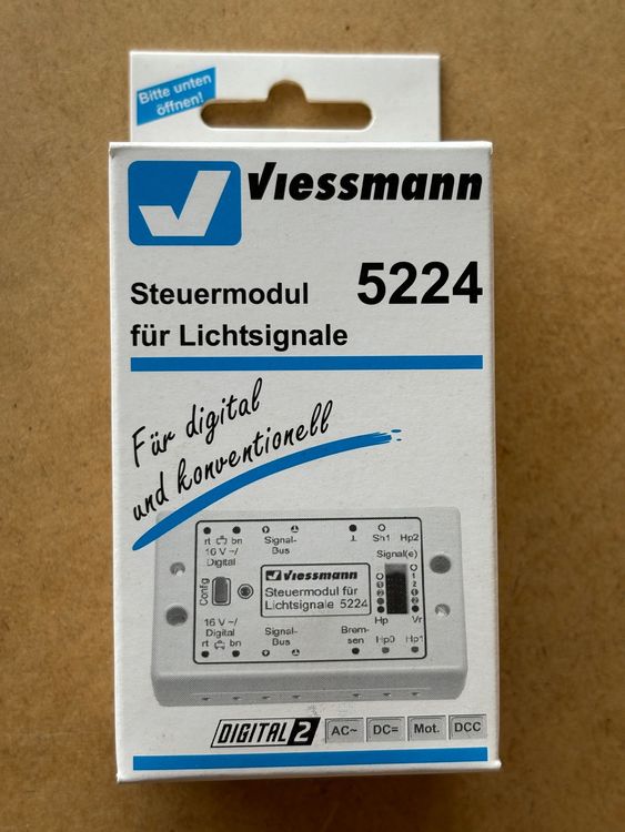 Viessmann 5224 Steuermodul für Lichtsignale Digital/Analog (Neu und originalverpackt) in ...