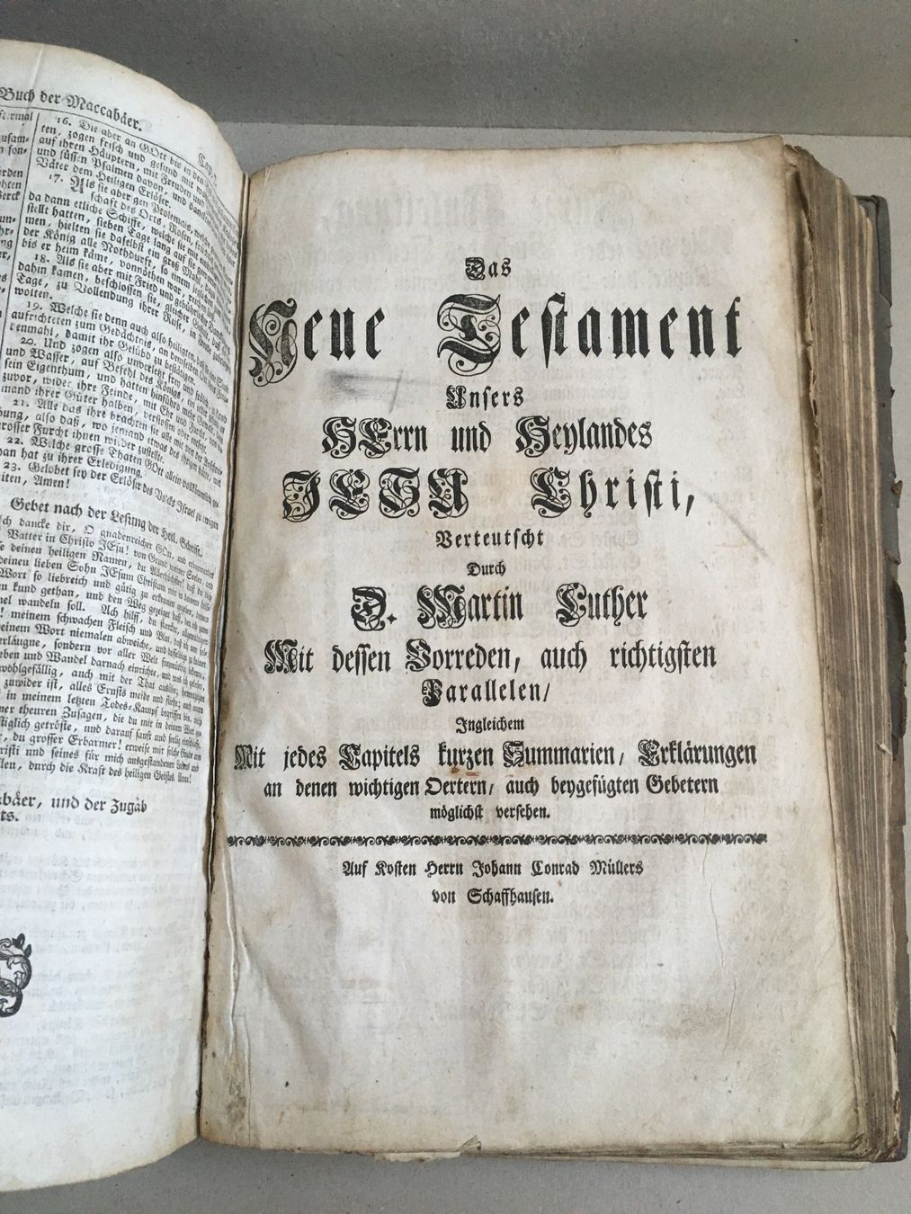 🟡 antik Bibel Gebetbuch Martin Luther ca. 300 Jahre alt RAR (Gebraucht ...