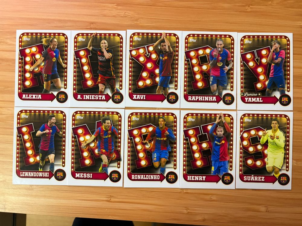 Name in Lights Complete Set - Barcelona Collector Tin 25/26 (Neu ...