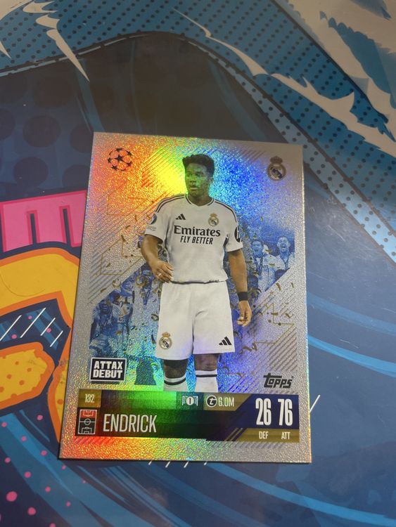 Endrick Topps Match Attax Karte 22/23 Real Madrid (Neu (gemäss ...