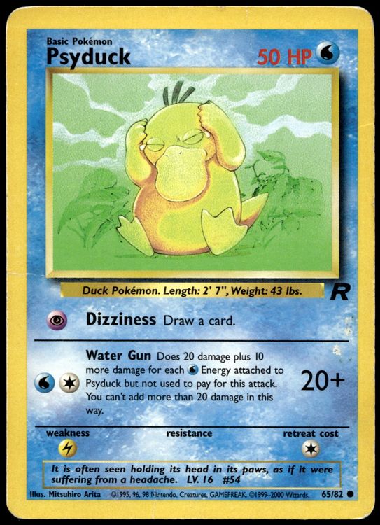 Psyduck 65/82 Pokémon Team Rocket ab 1.- | Kaufen auf Ricardo