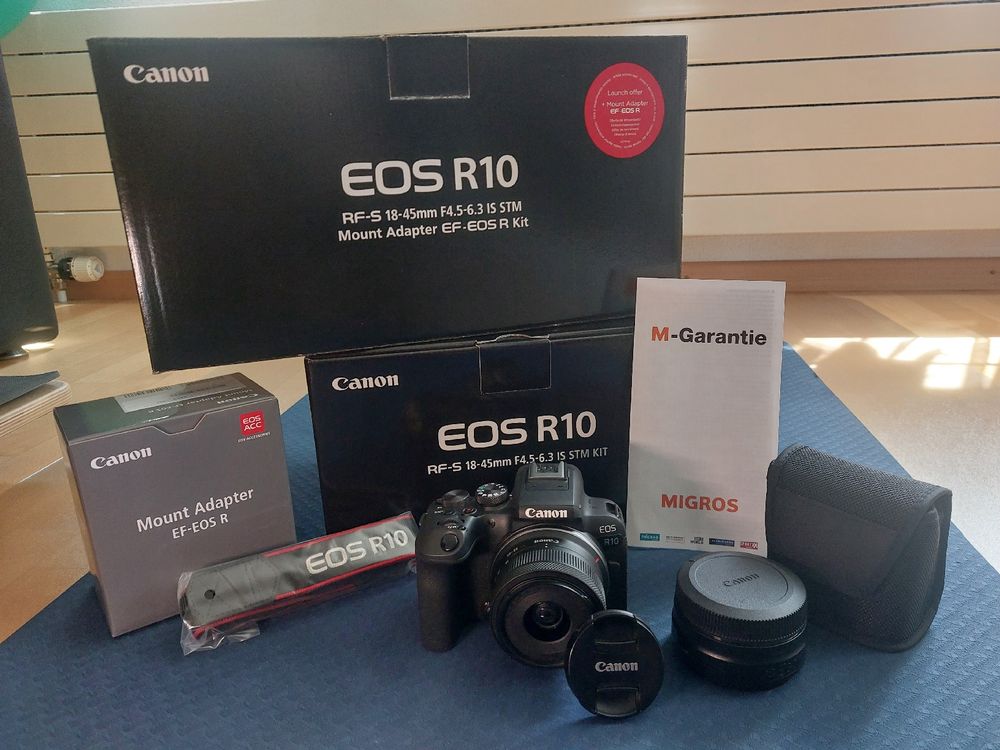 Canon EOS R10 Kit+ Adapter EF-EOS R + Garantie und Extras! (Neu (gemäss ...