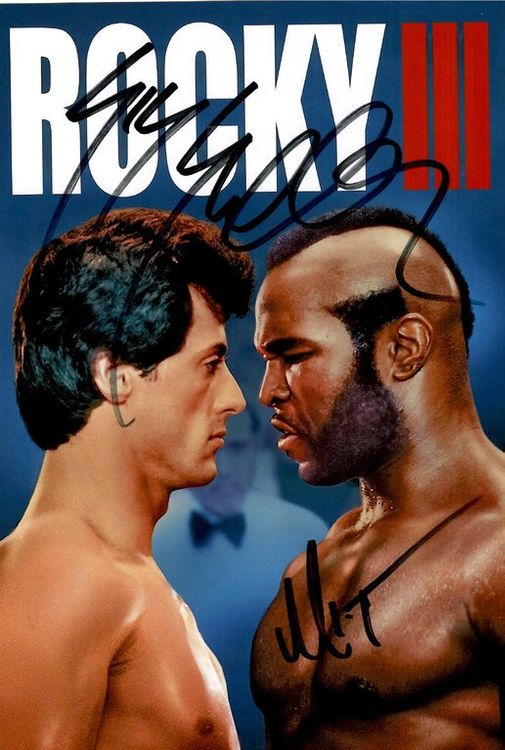 ROCKY 3 Sylvester STALLONE Mr. T / TOP AUTOGRAMME | Kaufen auf Ricardo