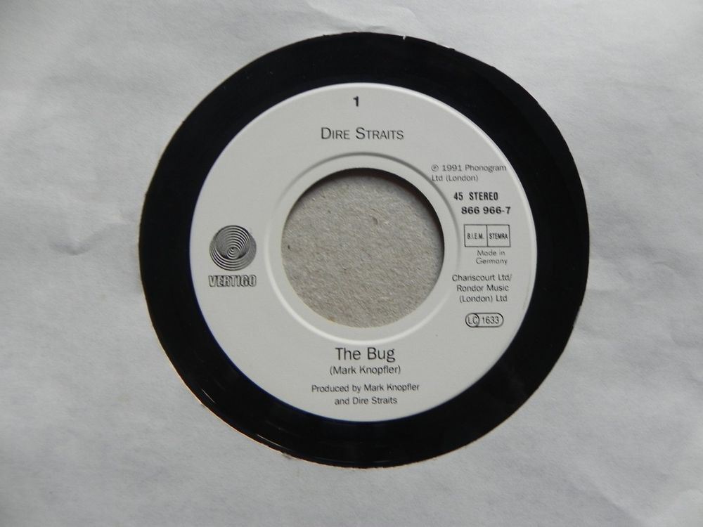 Single brit. Rock Band Dire Straits 1992 The Bug / Twisting | Kaufen ...