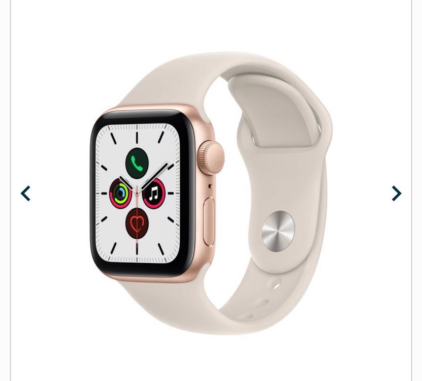 Apple Watch SE 40mm GPS Gold inkl. neuem Armband | Kaufen auf Ricardo
