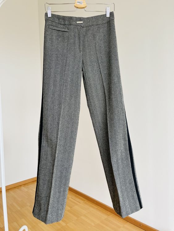 Pantalon vintage élégant BELFE laine gris anthracite T S (Neuf (Voir ...