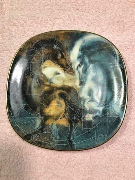 schöner Hans Erni Sammelteller Teller Rosenthal Zwei Pferde (Gebraucht) in Zürich für CHF 29 ...
