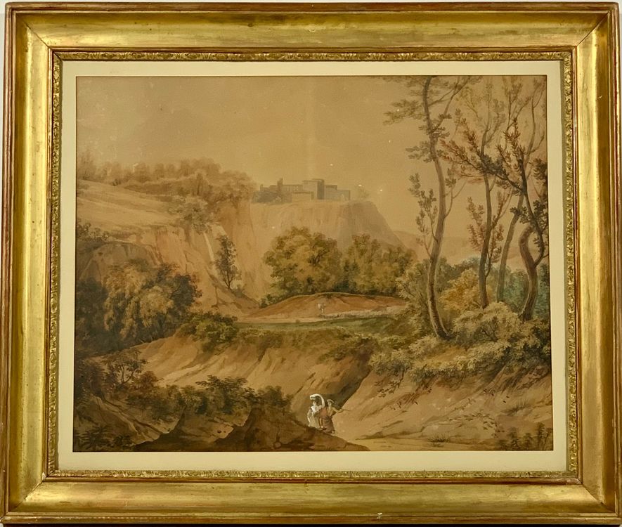 Jean Rodolphe Gautier (1764-c.1820) Aquarell/ Landschaft (Gebraucht) in ...