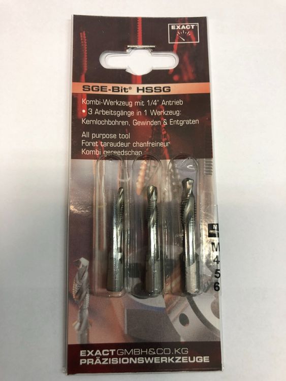 Kombi-Gewindebohrer-Satz HSSG M4-M6 (Neu und originalverpackt) in Wagen für CHF 34 – mit ...