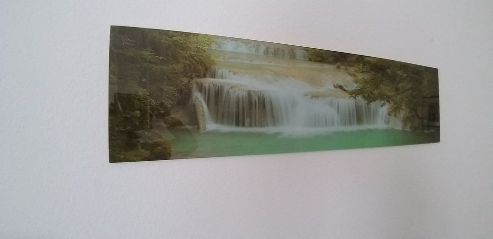 Glasbild Wasserfall | Kaufen auf Ricardo
