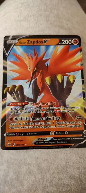 Pokemon Galar-Zapdos V | Kaufen auf Ricardo
