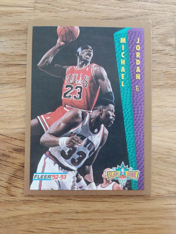 SSCC - 1992 Fleer Basketball Card Michael Jordan Slam Dunk | Kaufen auf ...