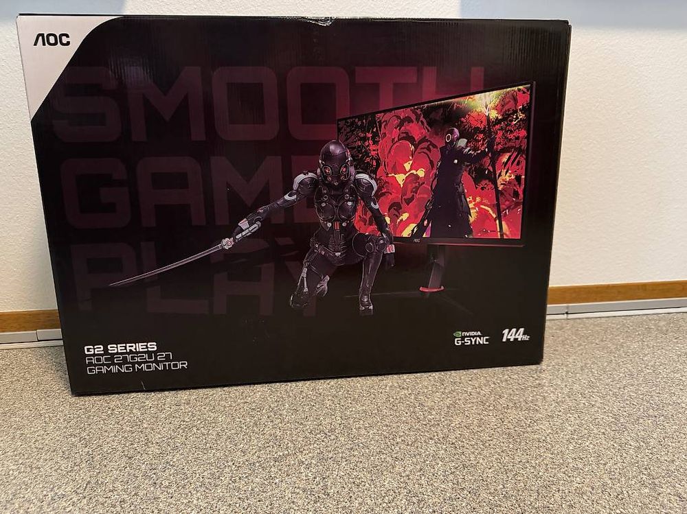 27 Zoll 144Hz FullHD Gaming Monitor "AOC 27G2U/BK" (Gebraucht) in ...